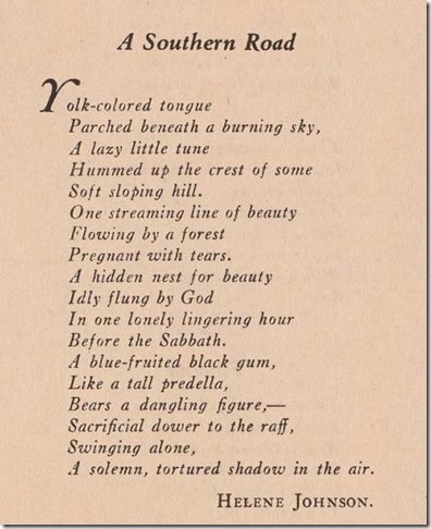 A Southern Road: a lesser-known poem comparable to the more famous ...