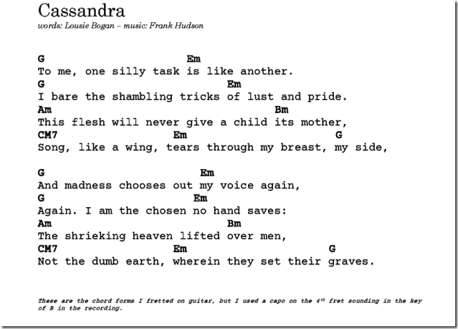 Cassandra | Frank Hudson
